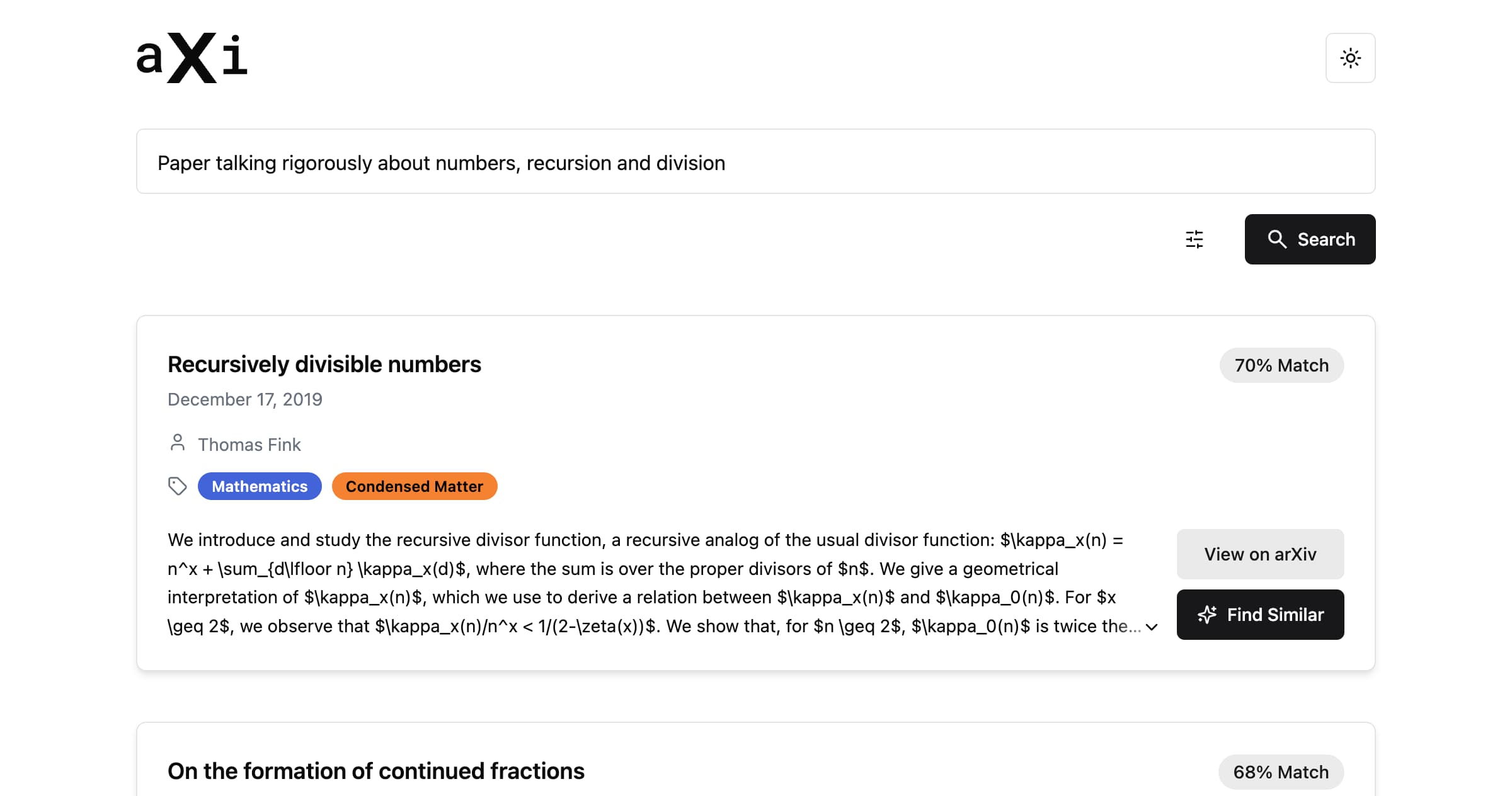 Semantic search for arXiv papers with AI